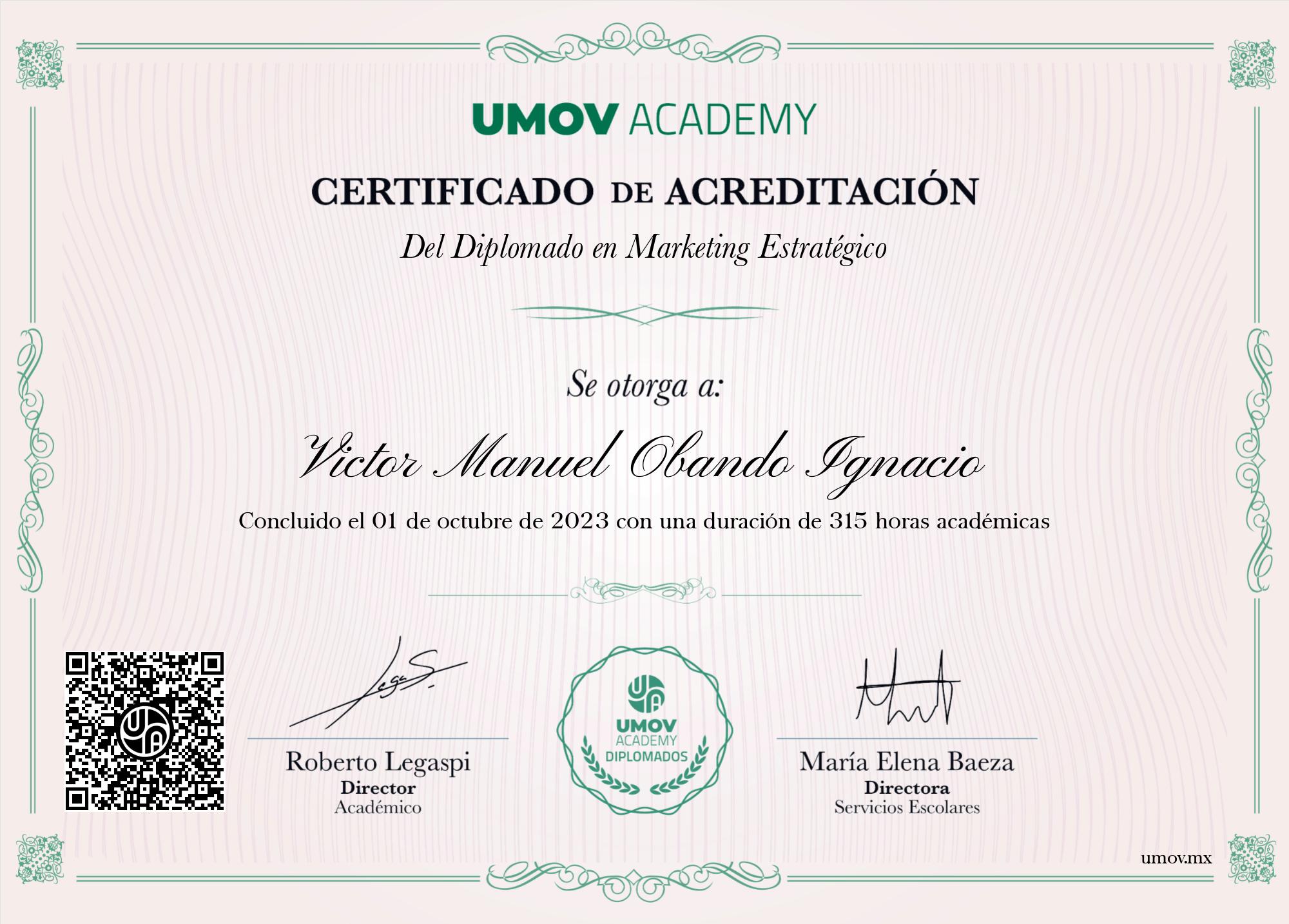 UMOV Academy Universidad en Línea - Diplomado en Marketing Estratégico