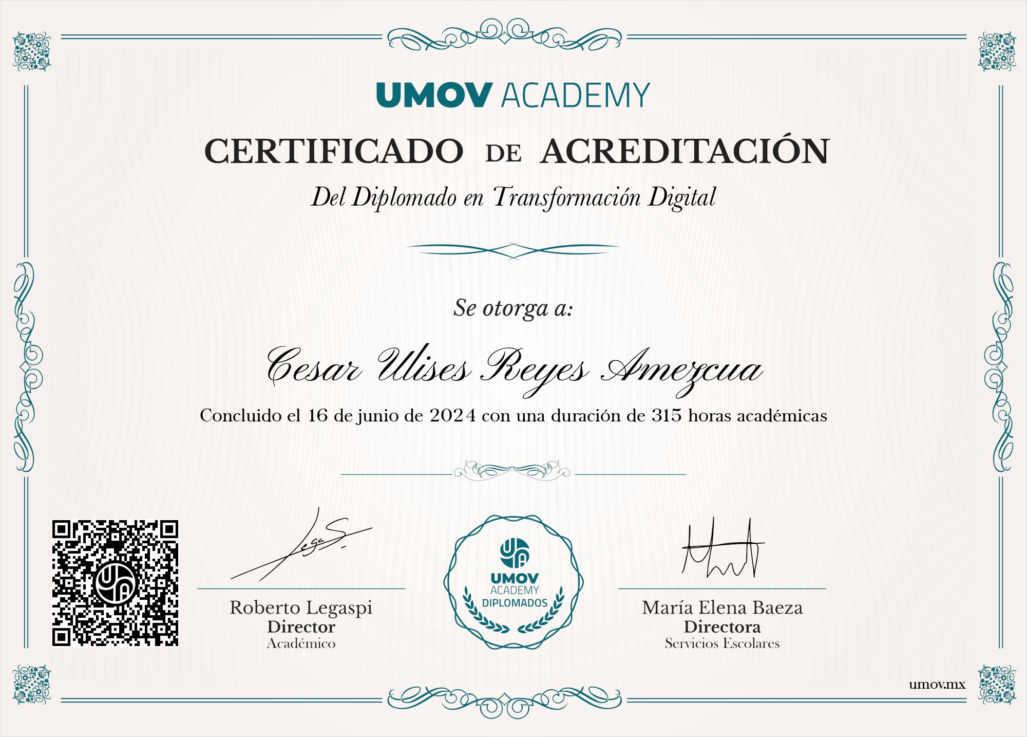 UMOV Academy Universidad en Línea - Diplomado en Transformación Digital