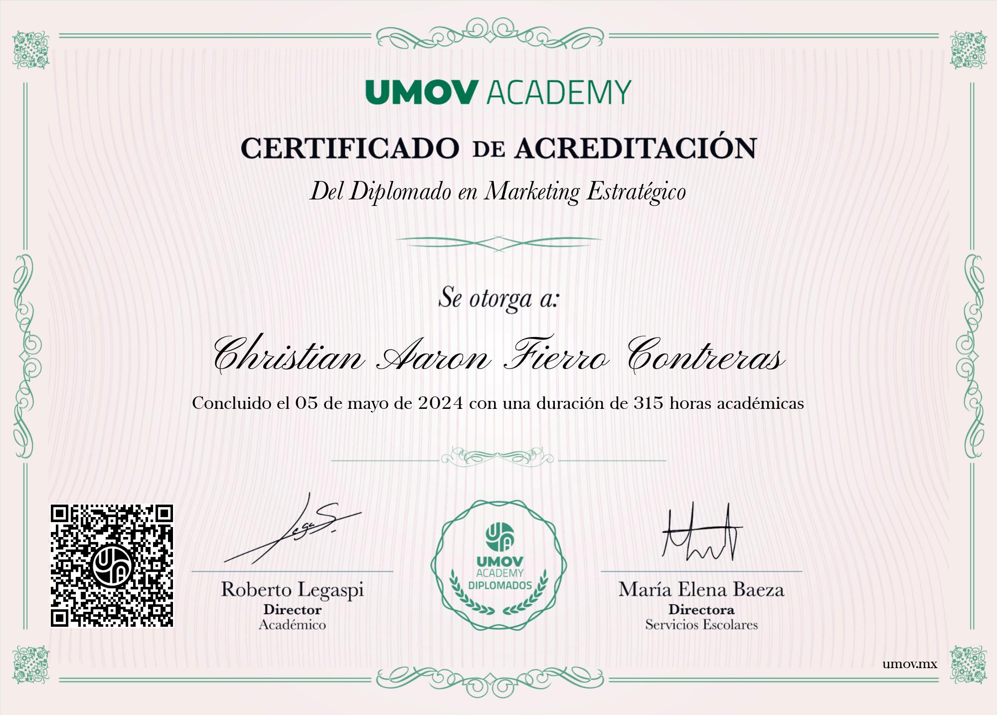 UMOV Academy Universidad en Línea - Diplomado en Marketing Estratégico